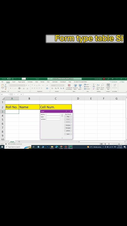 How To Automatic Data Entry Form In Excel Exceltricks Exceltips Dataentry Youtube