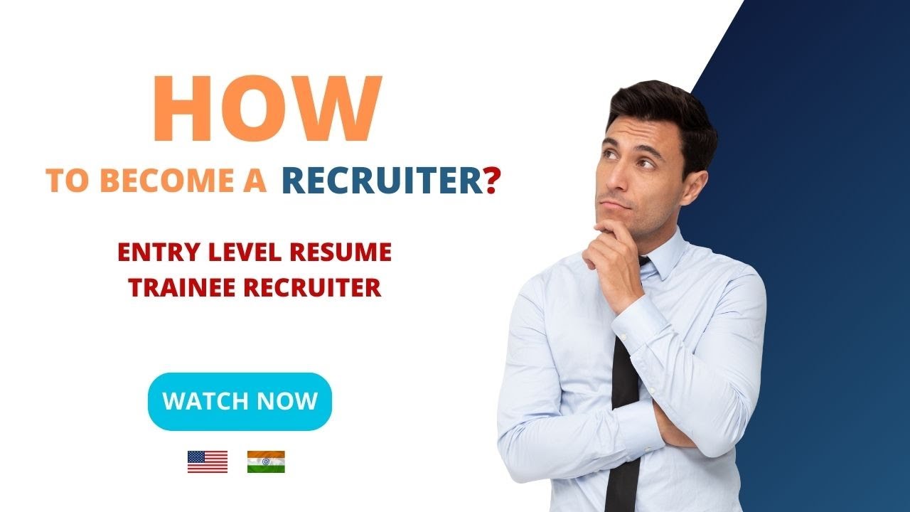 How To Become A Recruiter - Entry-level Recruiter Resume - YouTube