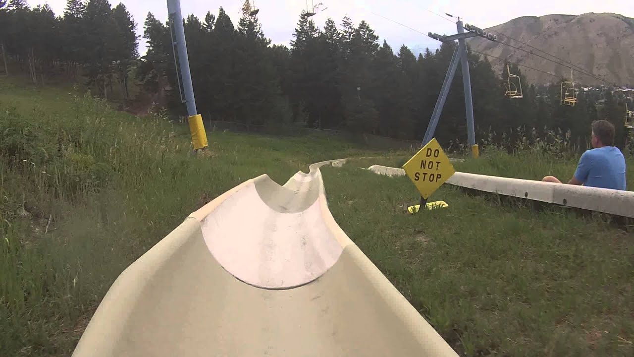 Alpine slide Jackson Wyoming - YouTube