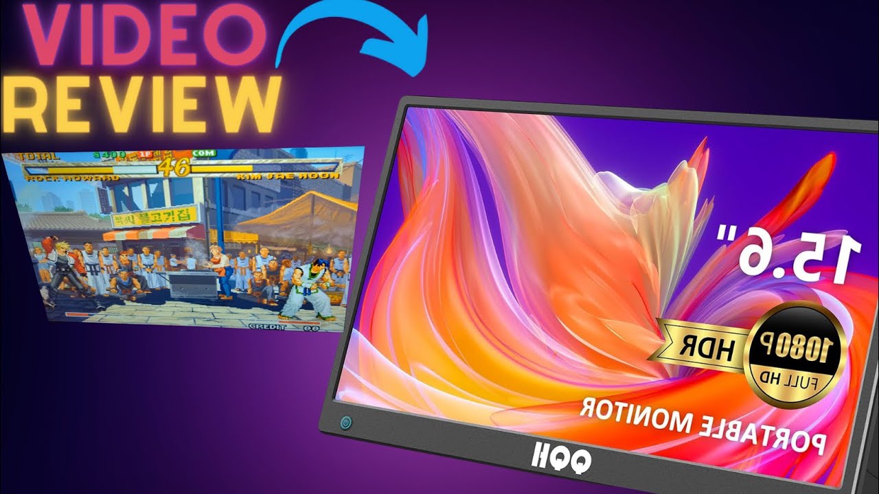 QQH Portable Monitor, 15.6" Portable - YouTube