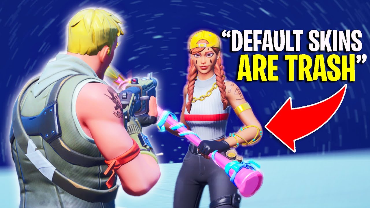 Making Kids Mad In Creative Fills As A Fake Default Skin... - YouTube
