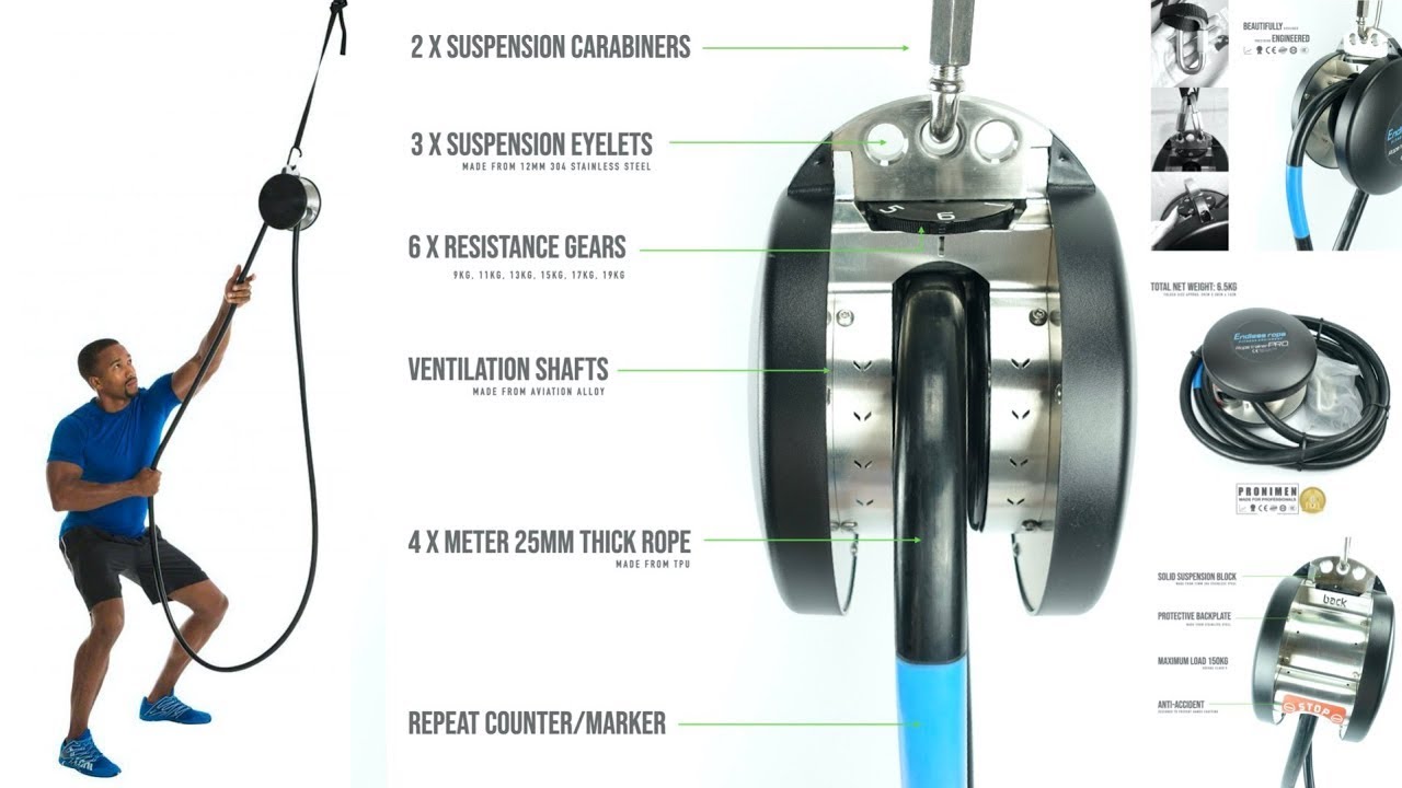 Finesspider Endless Rope Trainer , Customer Review - YouTube