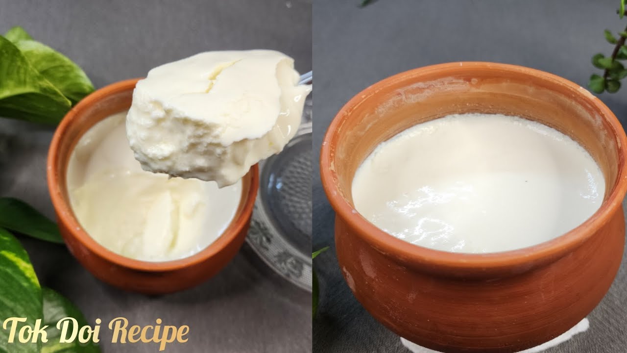 ভীষন উপকারি টক দই ঘরে বসে তৈরি করো । Perfect Tok Doi Recipe | Homemade ...