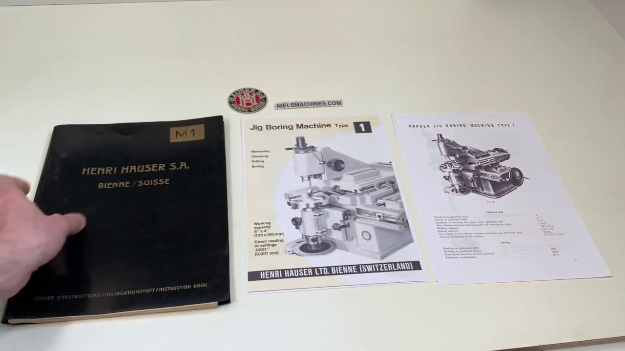 Hauser M1 PDF Package for sale on nielsmachines.com - YouTube