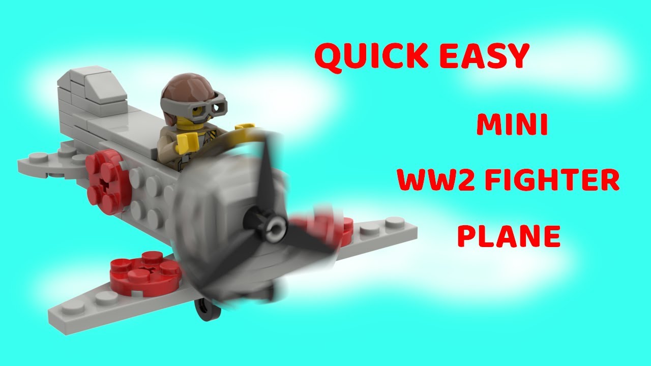 How To Make A Quick And Easy Mini WW2 Fighter With Lego - YouTube