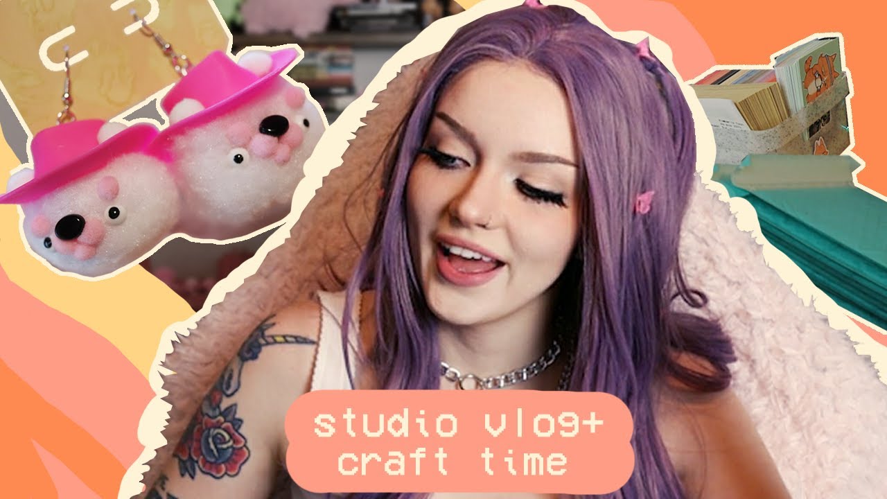 Studio Vlog + Craft with Me - YouTube