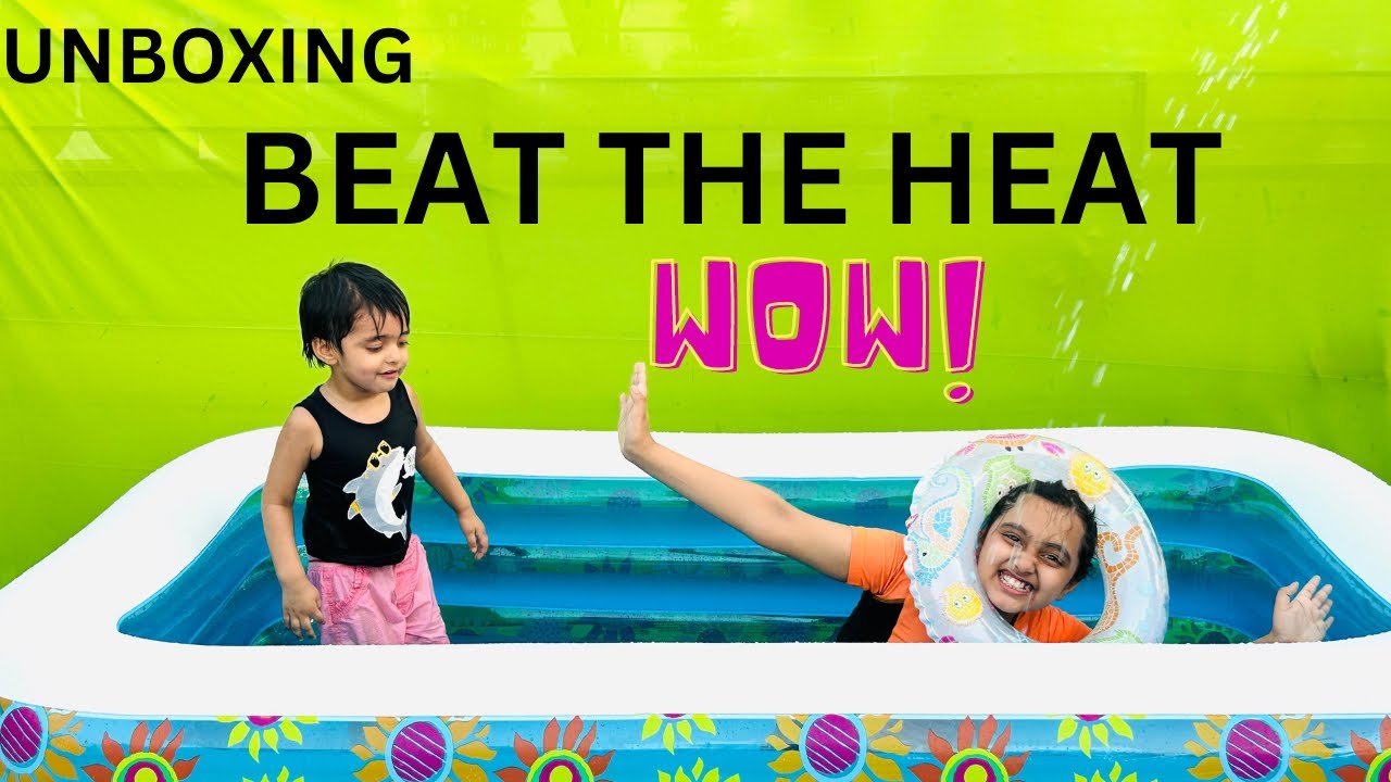 Paddling pool fun for kids|let’s beat the heat |summer fun|kids video ...