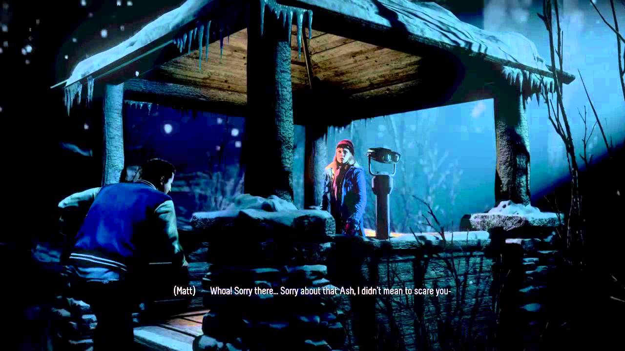 Until Dawn - Matt scares Ashley - YouTube