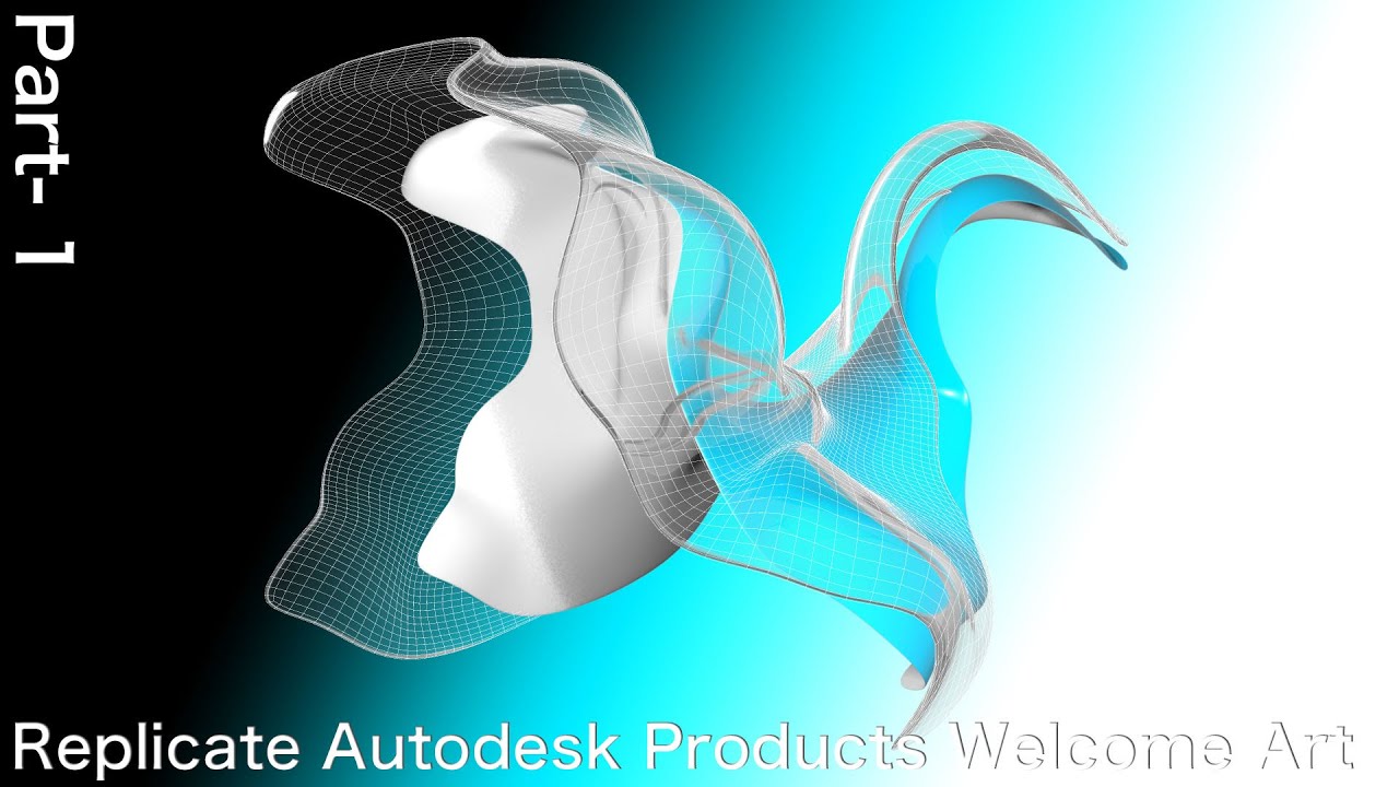 Replicating Autodesk Products Welcome Screen Art Part- 1 - YouTube