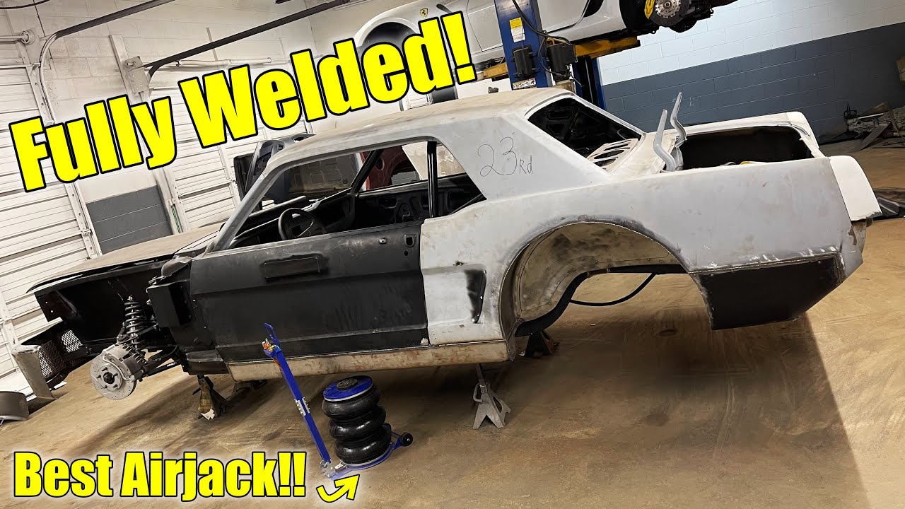Building a custom wheel well on my 1965 Ford Mustang!! - YouTube