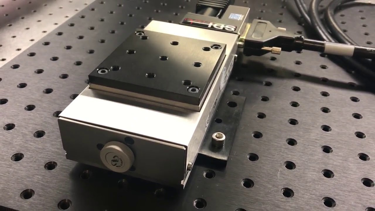 Newport UZM80PE 1 Motorized Vertical Translation Stage - YouTube