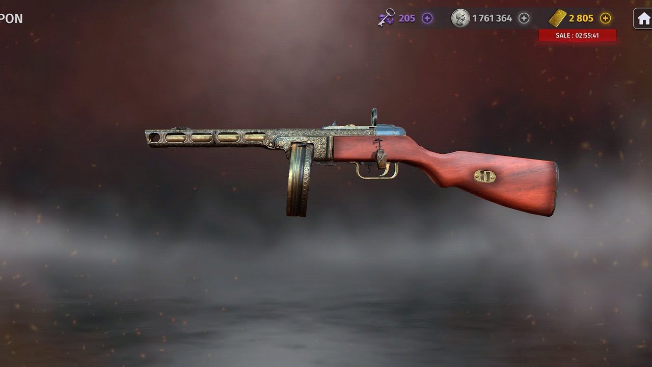 World War 2 Battle Combat Supreme Sub machine gun PPSh 41 Elite MAX ...