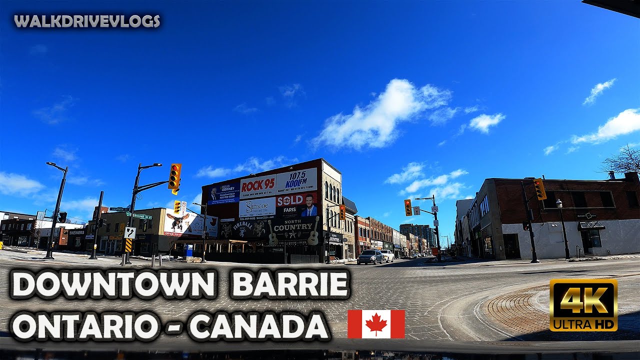 4K 】Driving Downtown Barrie Ontario Canada - March 2021 - YouTube