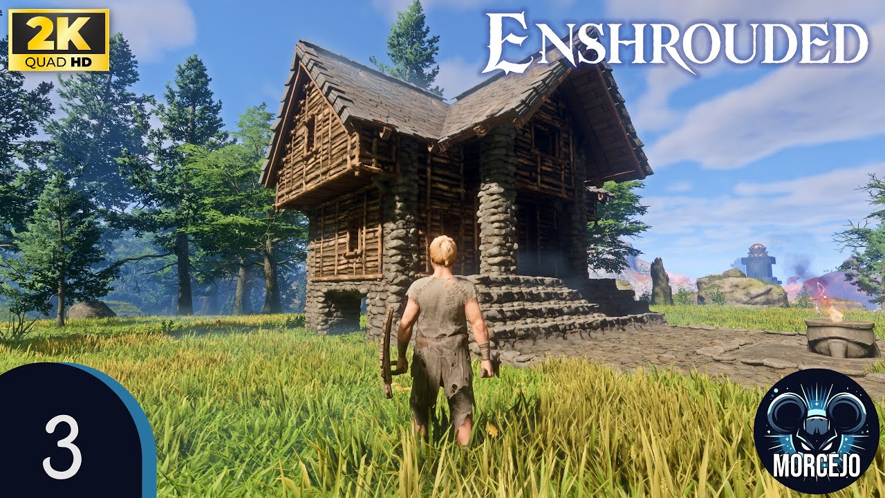 Enshrouded - Building a bigger home! - Gameplay 3 - YouTube