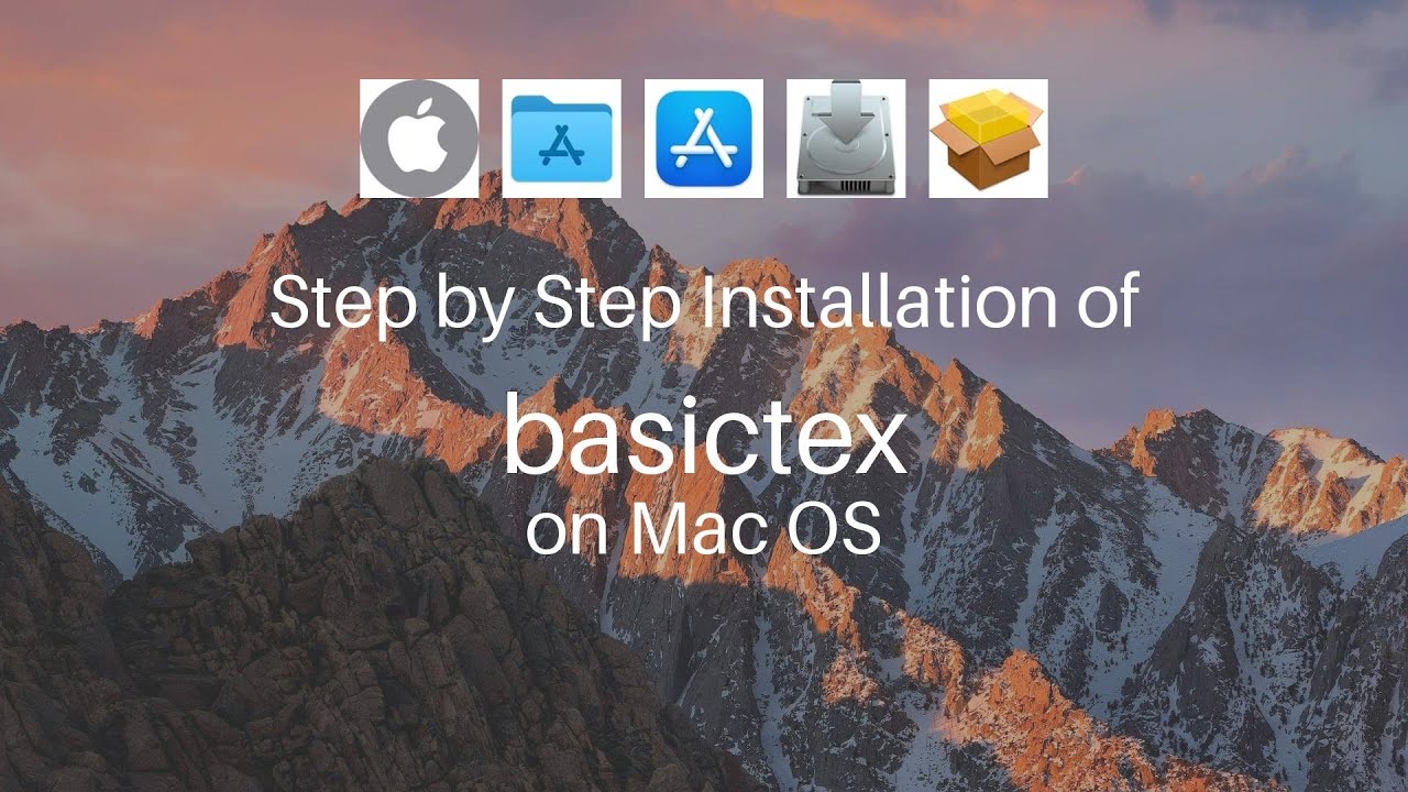 Solved - Download & install basictex on Mac OS (Sonoma, Sequoia ...