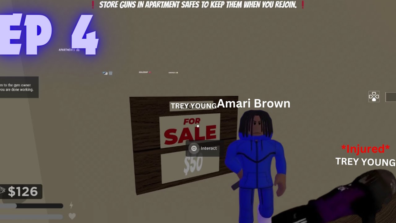AMARI FINALLY GETS A GUN AND SPINS ON TREY YOUNG IN ROBLOX |SOUTH BRONX ...