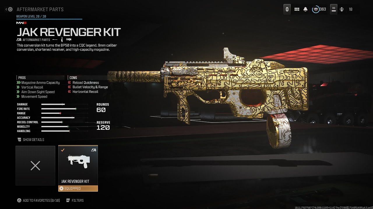 Unlocking the jak revenger kit for the bp50 in mw3 Zombies - YouTube