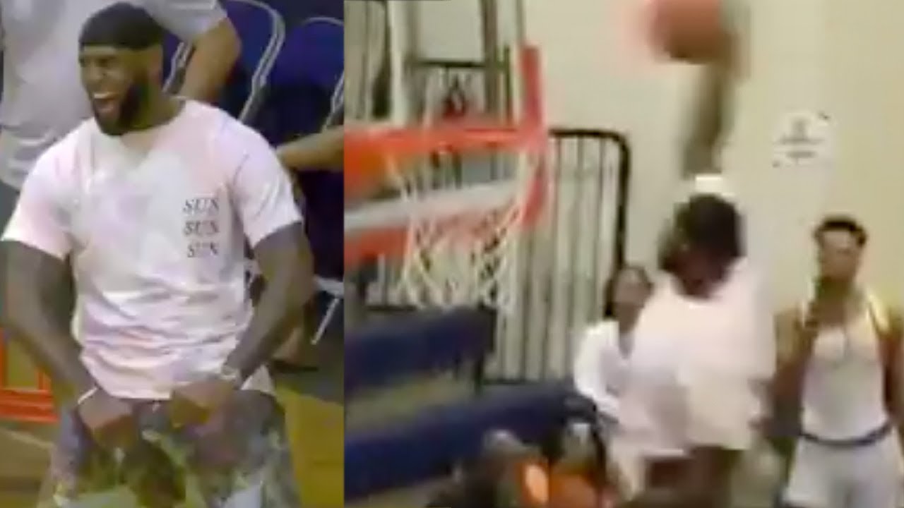 Lebron James Slams INSANE Dunk At Bronny's AAU Game & Loses His Mind ...
