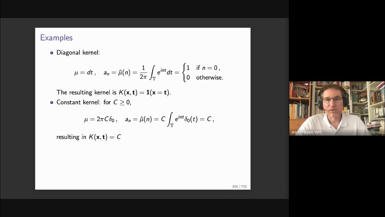 Lecture 11d of kernel methods: Translation invariant kernels, Herglotz and Bochner's theorems ...