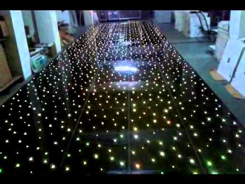 Unique design LED dance floor with black background digital floor - YouTube