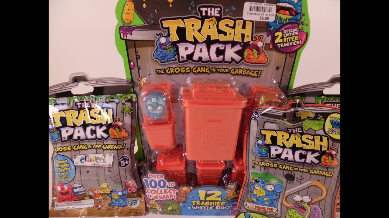 Trash Packs 12 Pack And Dog Tags As Well As Eraseez - YouTube