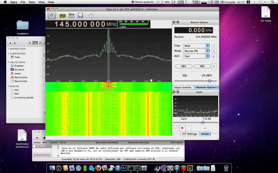 GQRX SDR Raspberry Pi - YouTube