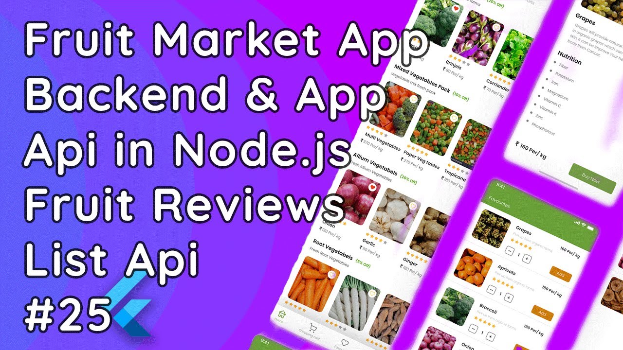 Fruit Market App Backend: Create Fruit Reviews List API in Node.js ...