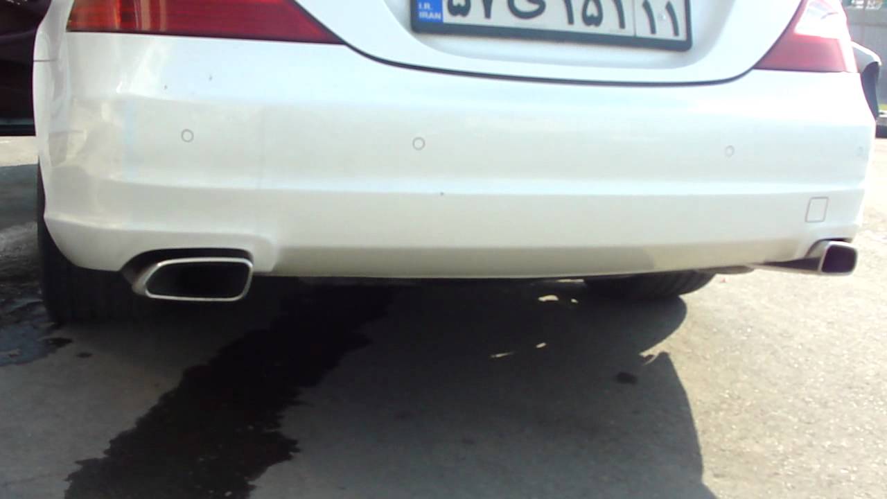 Mercedes CLS w219 (350) with Javahery Exhaust Auspuff sound in Iran ...