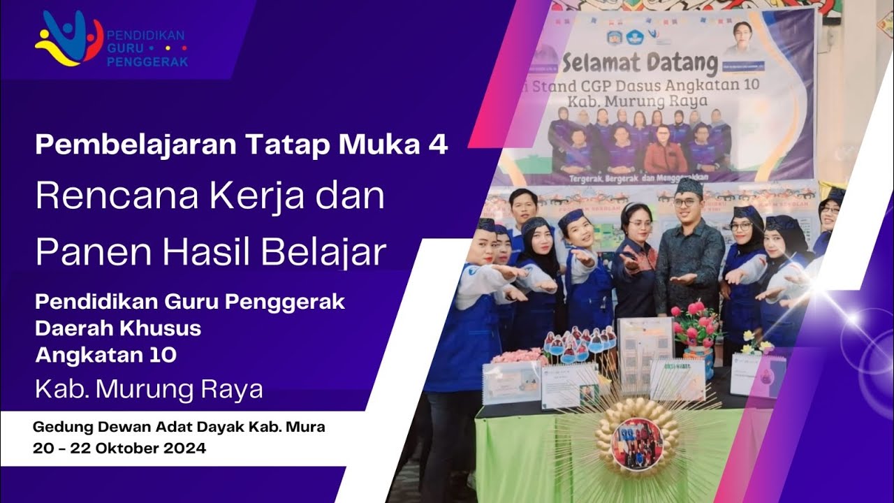 Pembelajaran Tatap Muka 4 | PGP DASUS A10 Kab. Murung Raya | 20 - 22 ...