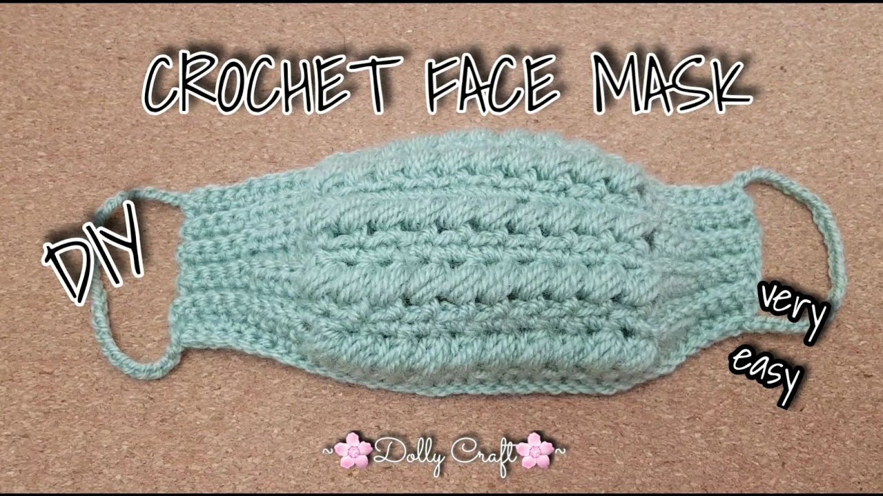 How To CROCHET Face Mask Quick & easy Face Mask Craft #DIY #tutorial # ...