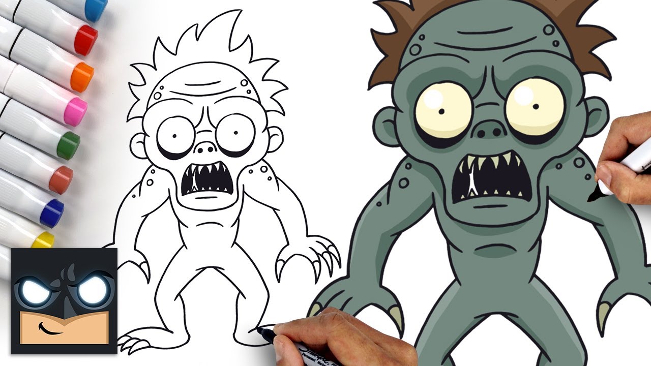 How To Draw Hyde Monster | Wednesday - YouTube