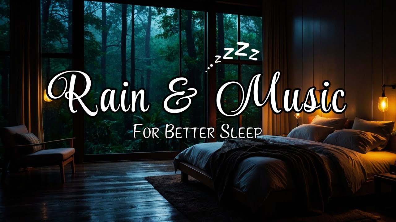 🌧 Deep Sleep Music - Gentle Rain on the Window & Soft Piano in a Dreamy ...