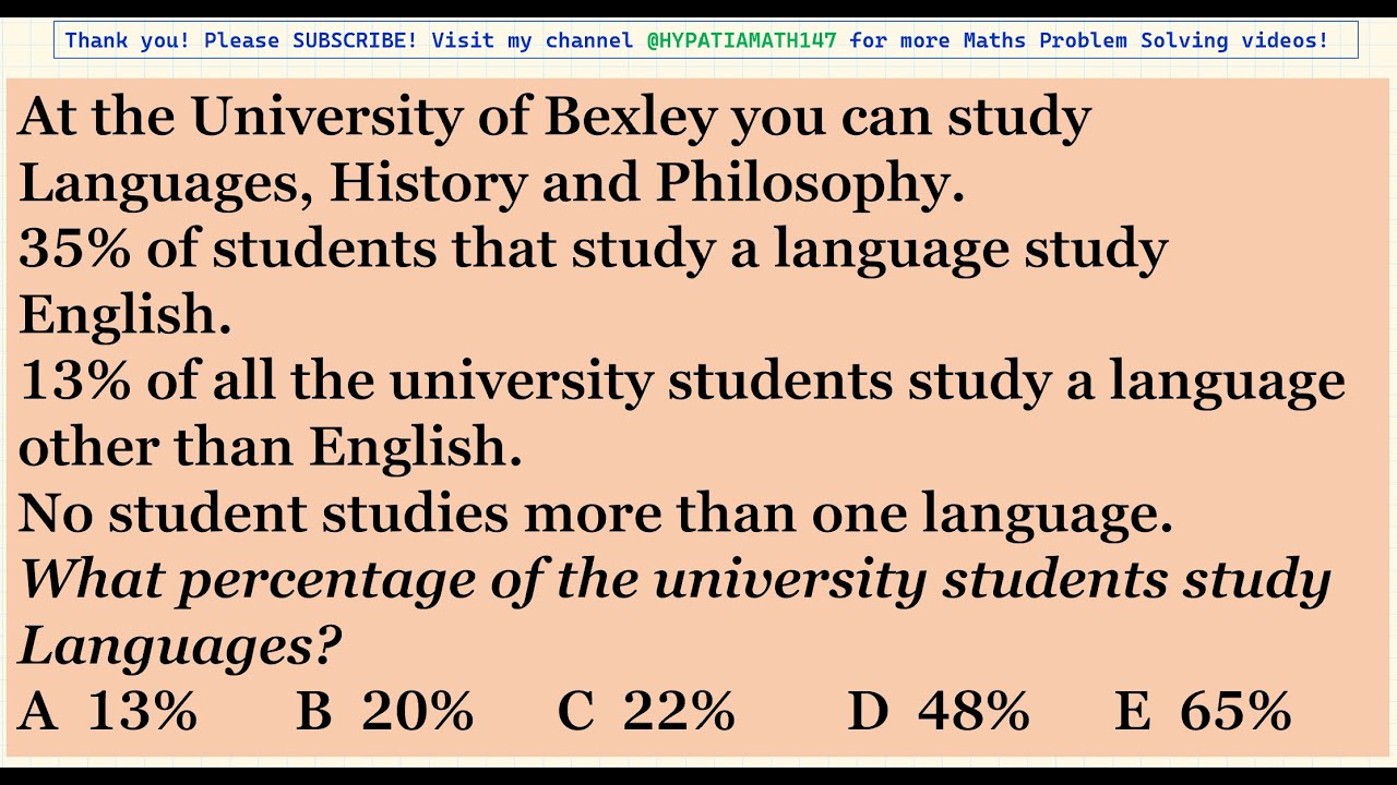 Percentages | Maths Problem Solving | Competition Maths | KS4 Maths # ...