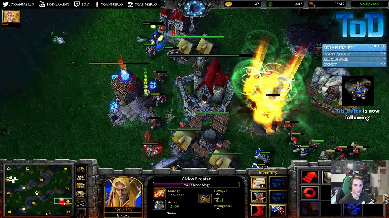 Warcraft III #666 - froZeN Human vs Human (Terenas Stand) - YouTube