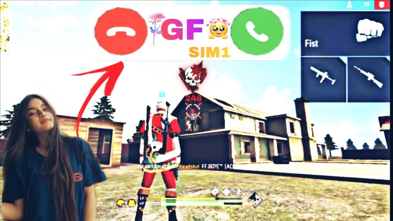 Girlfriend 1 Call Is Angry 😡/ call my gf free fire 💝/GF love status/GF ...