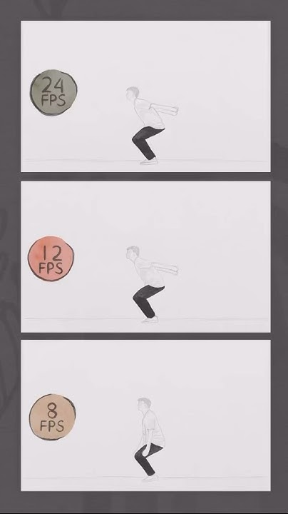 2D animation frame rates - 8 fps, 12 fps, 24 fps. #shorts #animation # ...