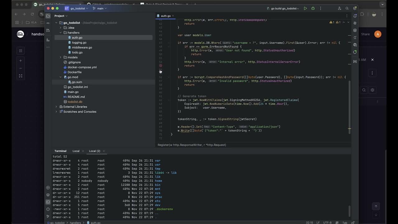 Final Project Golang Sanbercode Batch 61: Todolist - YouTube