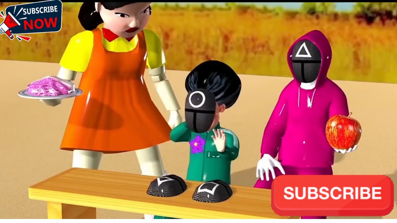 Squid game | cartoon version - YouTube