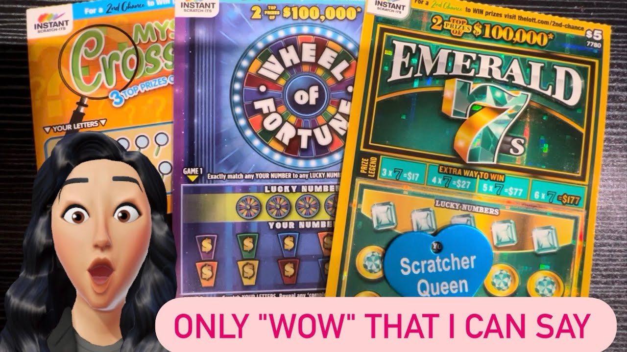 Mix of $5 Australian Scratch Cards Emerald 7's, Wheel Of Fortune and ...