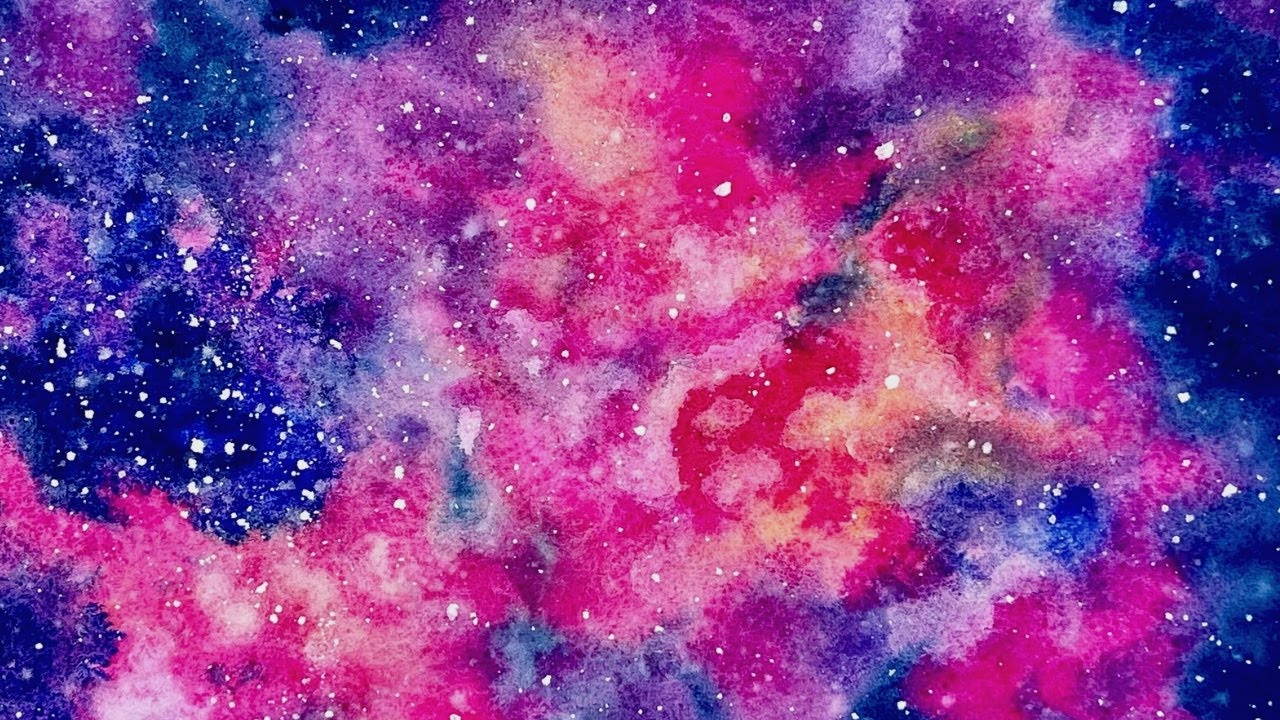 Watercolor Galaxy Tutorial for Beginners - YouTube