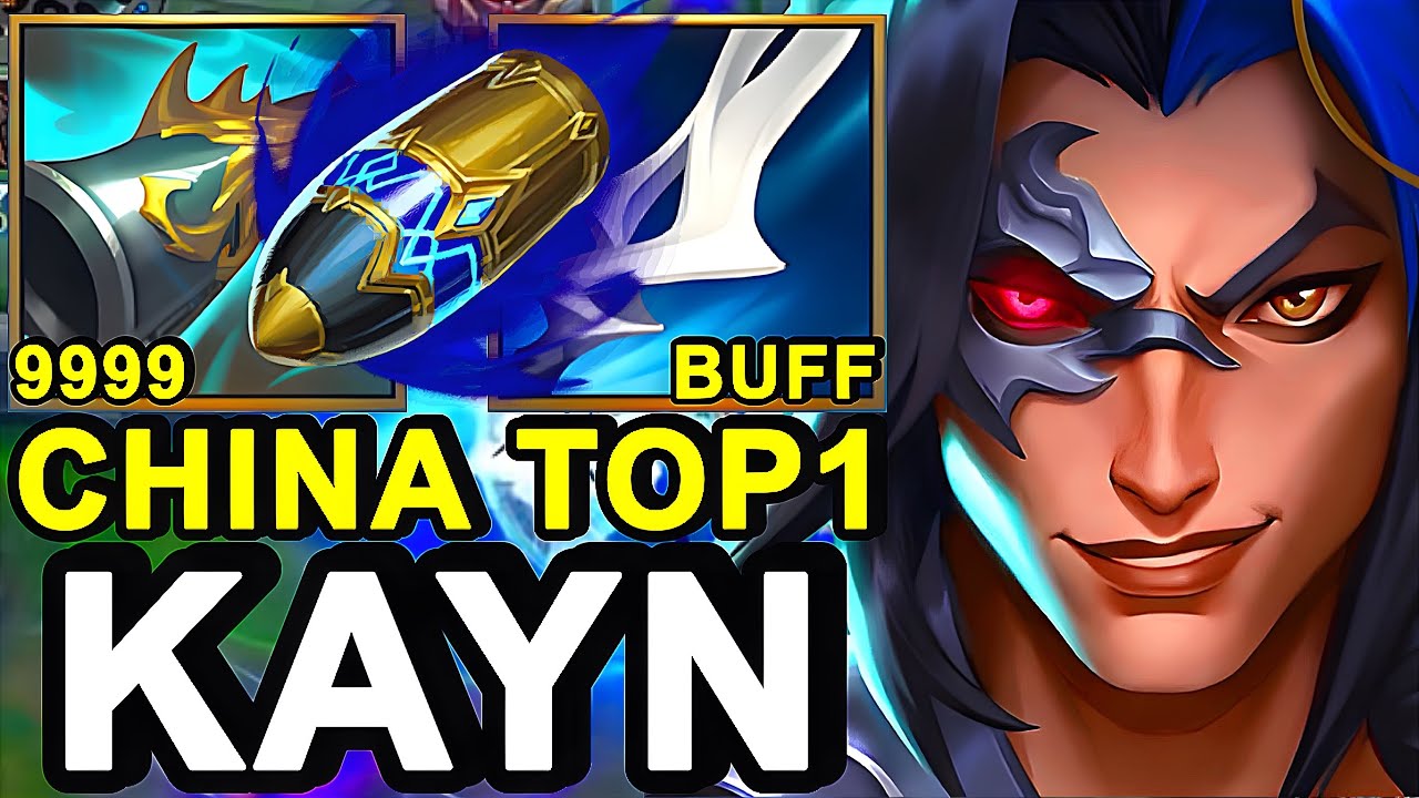Wild Rift China Top1 Kayn Jungle - Top1 Broken Burst Blue Kayn Build ...