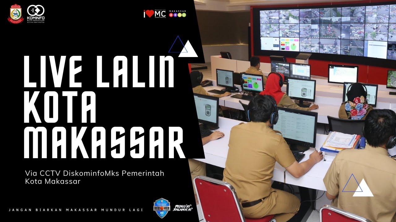 Live Kondisi Lalin Kota Makassar Via CCTV Pemkot Makassar - YouTube