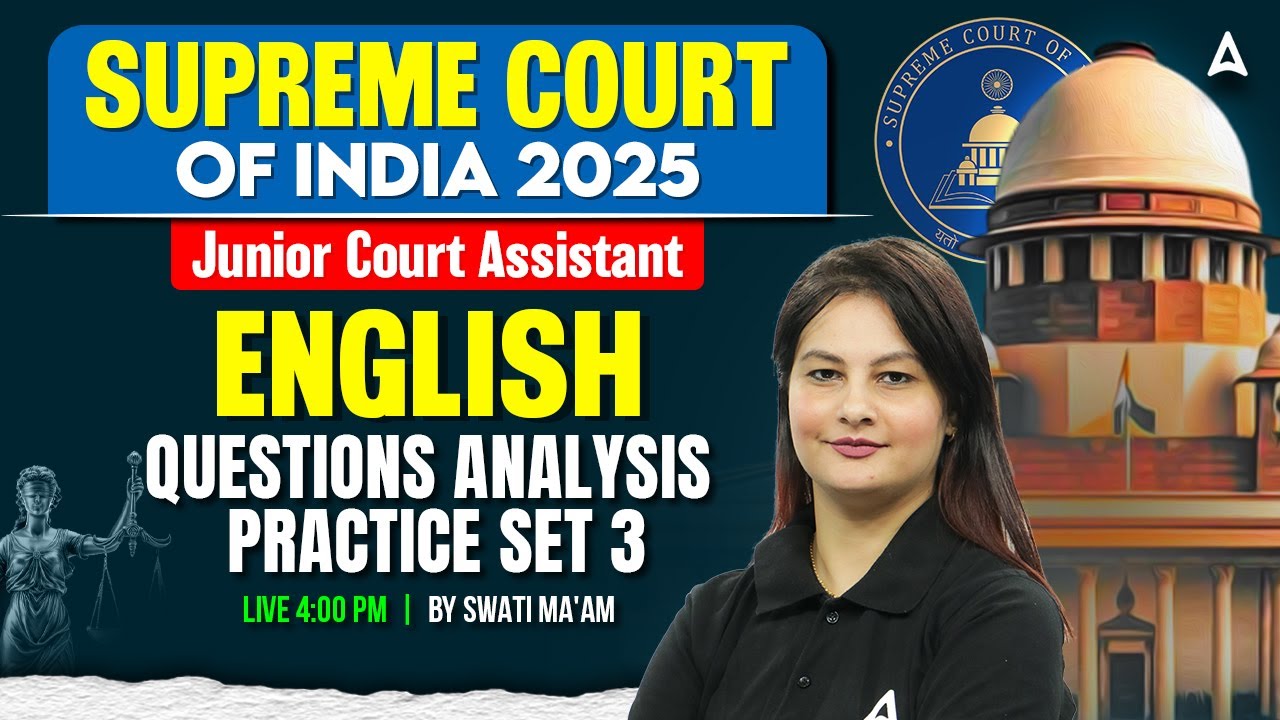 Supreme Court Junior Court Assistant 2025 | JCA English Practice Set 3 ...