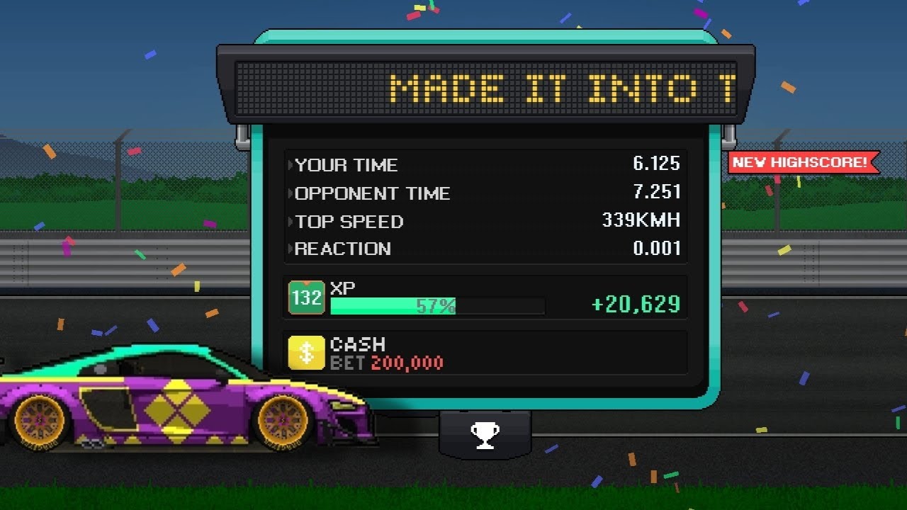 Pixel Car Racer - Fastest car Audi R8 pro league tournament tuning🍑💨 ...