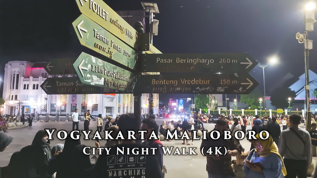 Beautiful Yogyakarta.. Malioboro Night Walk in 4K - YouTube
