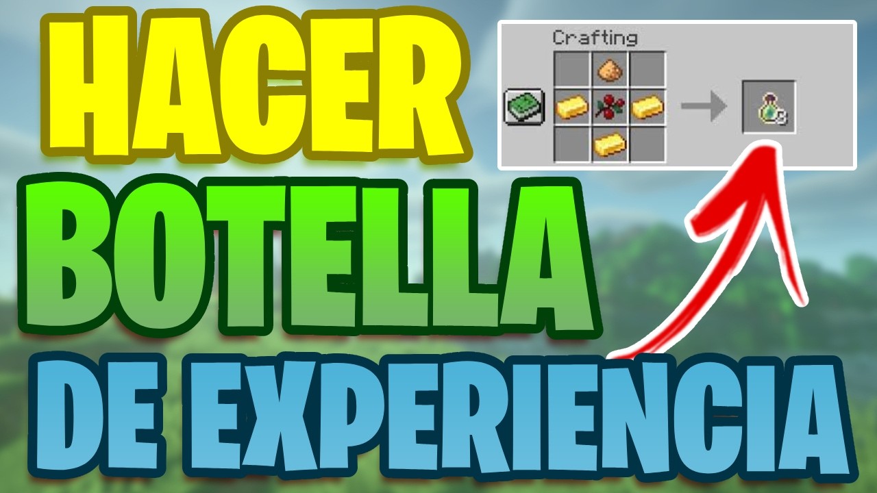 COMO HACER BOTELLAS 💎 DE EXPERIENCIA EN MINECRAFT👈 - YouTube