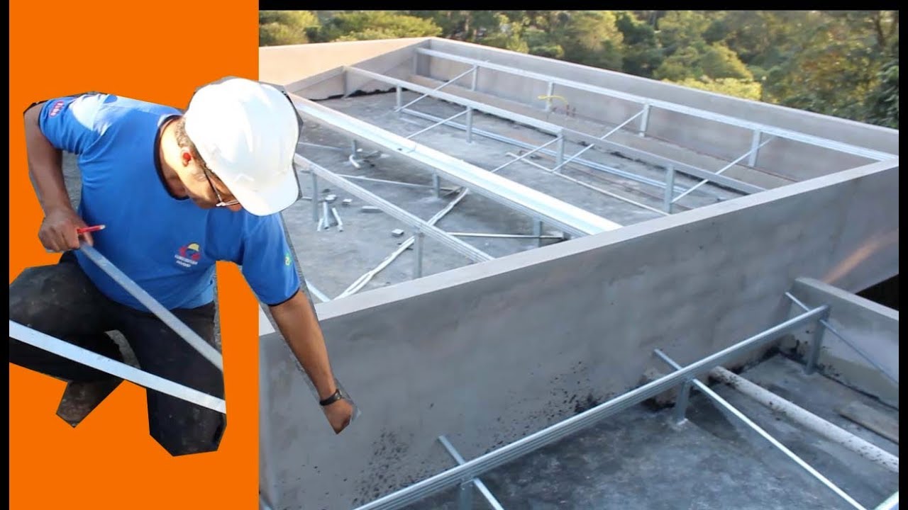 TELHADO EMBUTIDO FEITO DE METAL AÇO GALVANIZADO VEJA COMO FAZER! - YouTube