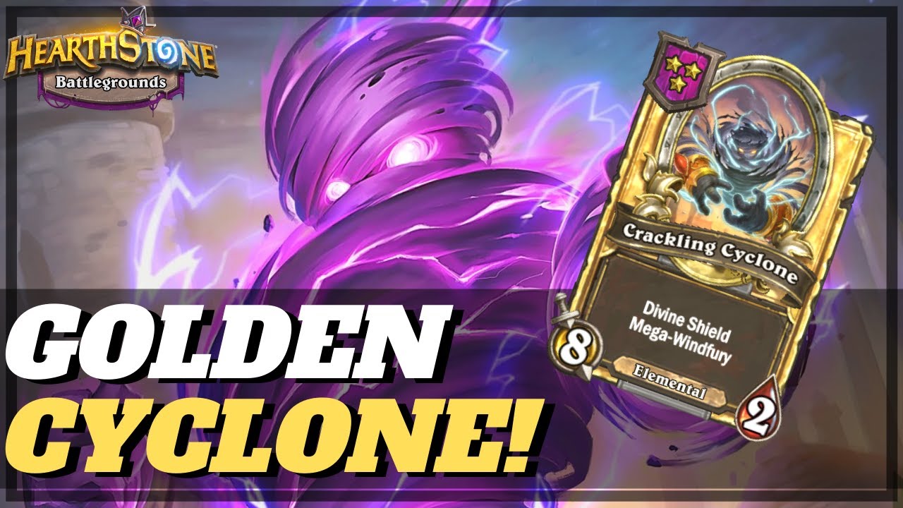 GOLDEN CRACKLING CYCLONE DESTROYER! | Hearthstone Battlegrounds - YouTube