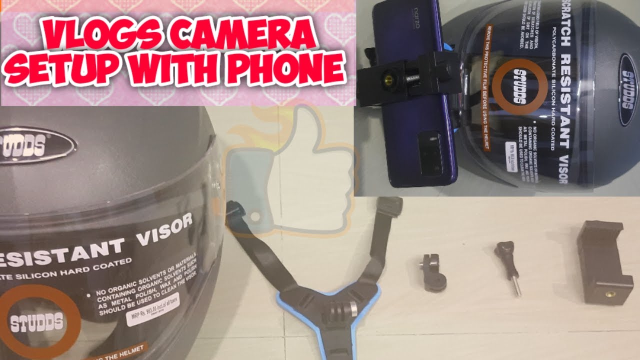Travel Vlogging Or Moto Vlogging Camera Setup/HowTo Mount Mobile Phone ...