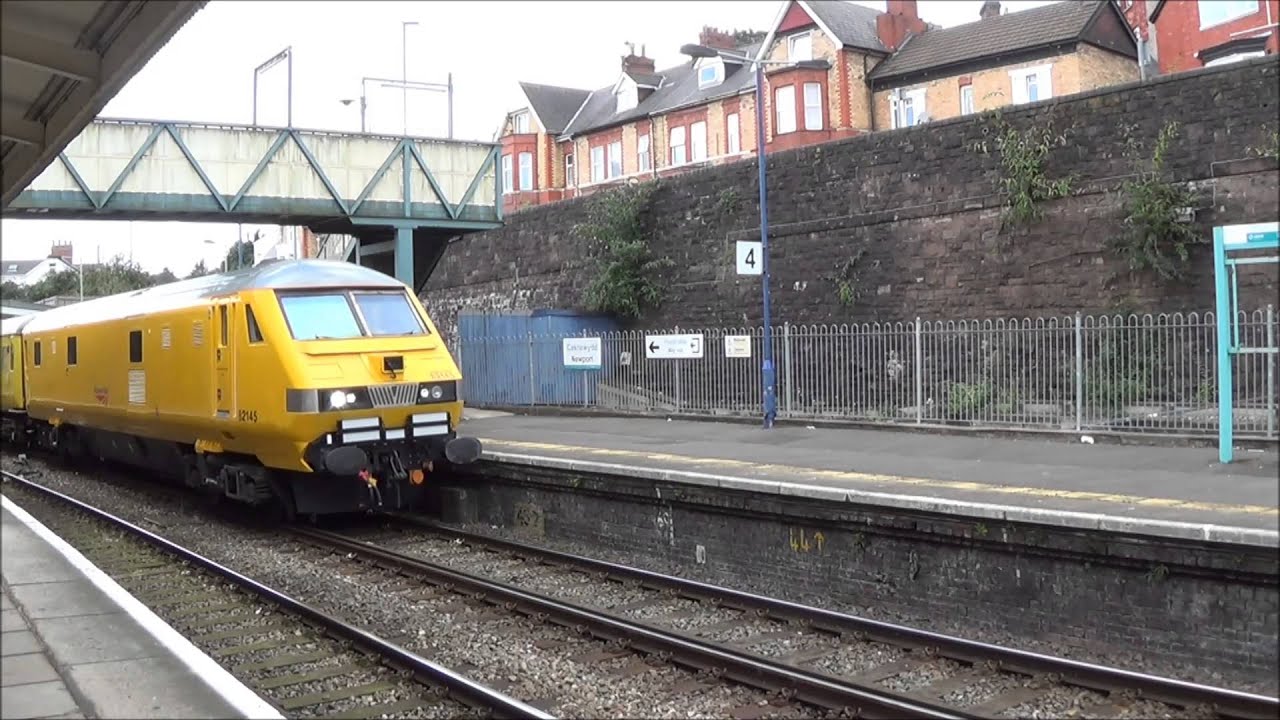 DVT 82145 & 67003 NetworkRail Test Train - Newport (South Wales) - 04 ...